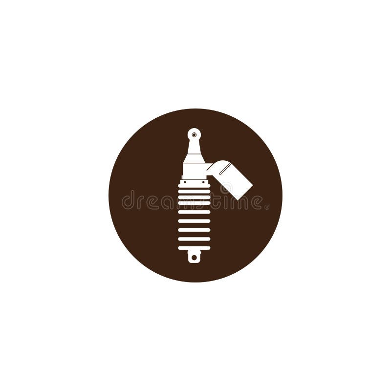 Shock absorber icon stock vector. Illustration of industrial - 215221400