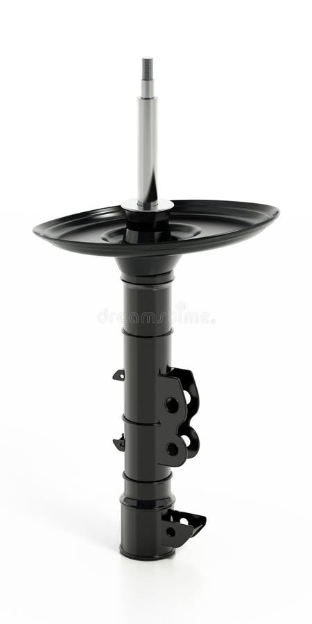 Shock Absorber Isolated on White Background. 3D Illustration Stock ...