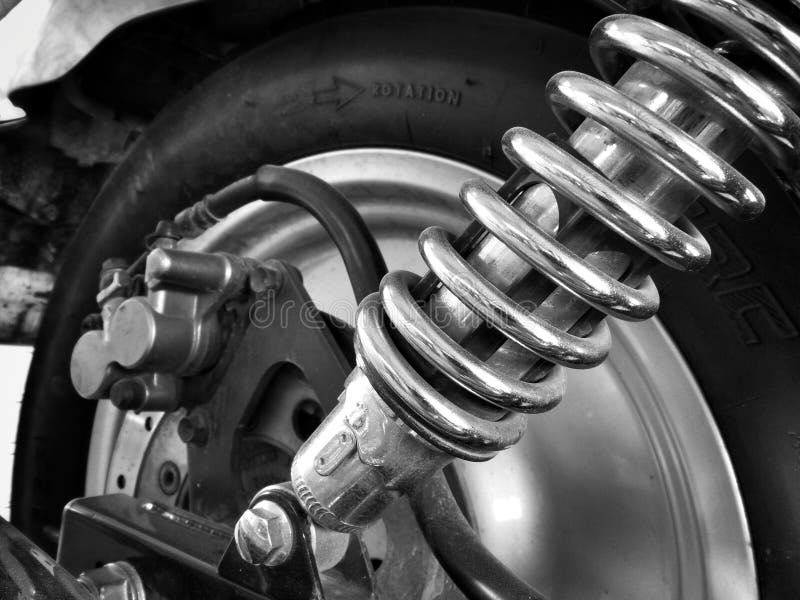 Shock absorber motorcycle stock photo. Image of resolution - 38100932