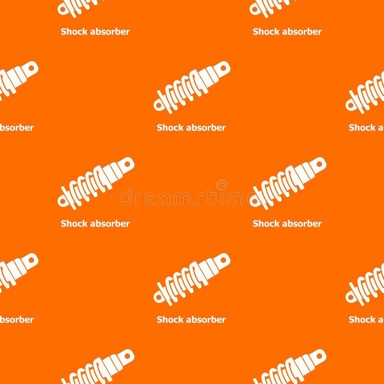 Shock Absorber Pattern Vector Orange Stock Vector - Illustration of ...