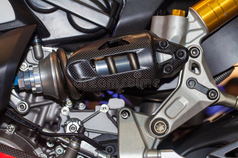 Shock Absorber S Motorcycle Stock Image - Image of motorcycle, black ...