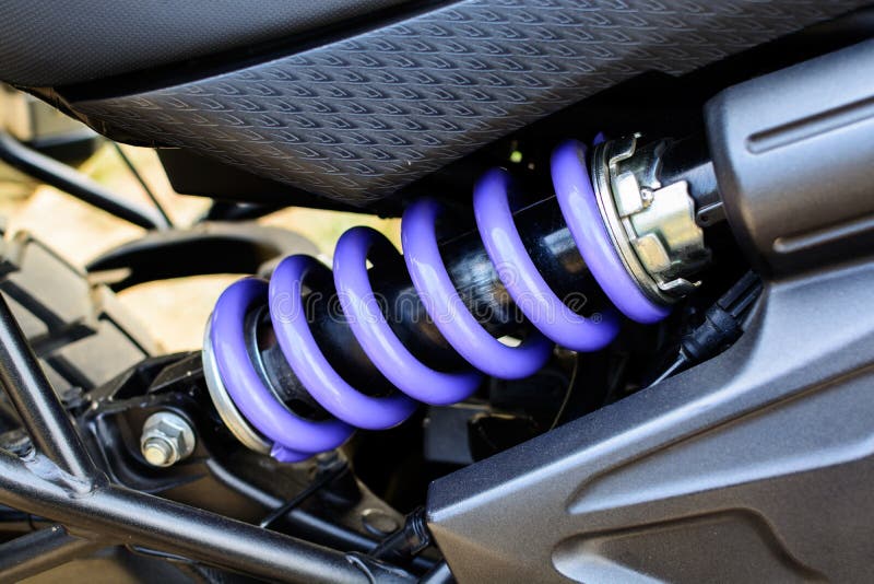Shock Absorber S Motorcycle Stock Photo - Image of bounce, suspension ...