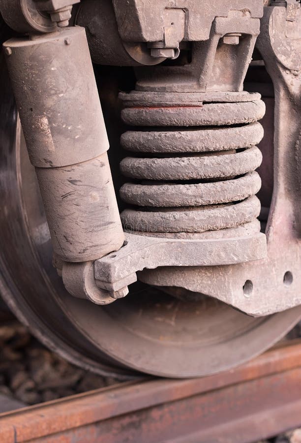 Shock absorber`s springs stock photo. Image of circle - 102613470