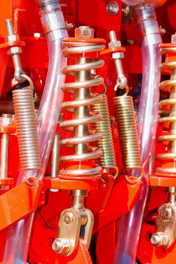 Shock absorber and spring stock photo. Image of curve - 48654428