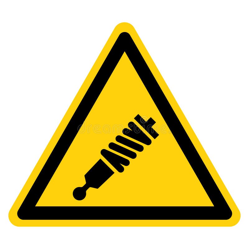 Shock Absorber Symbol Sign, Vector Illustration, Isolated on White ...
