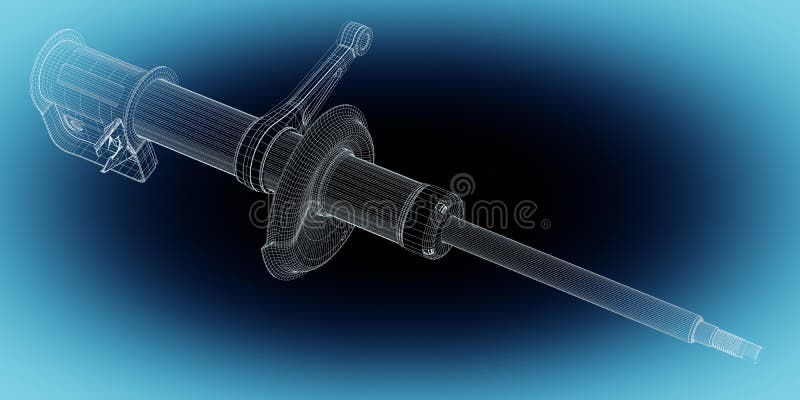 Shock car absorber stock illustration. Illustration of physical - 72833421