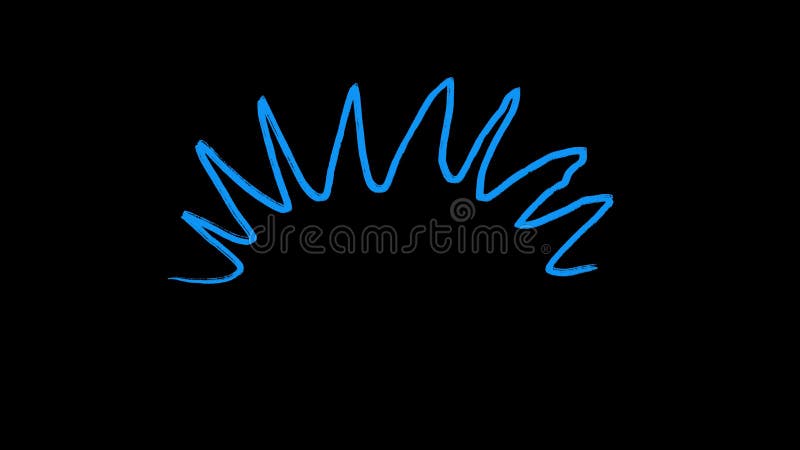 Shock Doodle Blue Color Animation Effect Stock Video - Video of frame ...