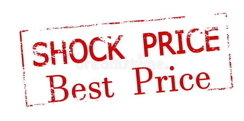 Stamp with Text Shock Price Best Choice Stock Illustration ...