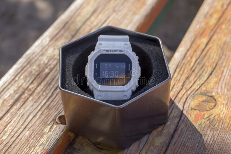 Shock Protected Electronic Watch with Original Package Editorial Photo ...