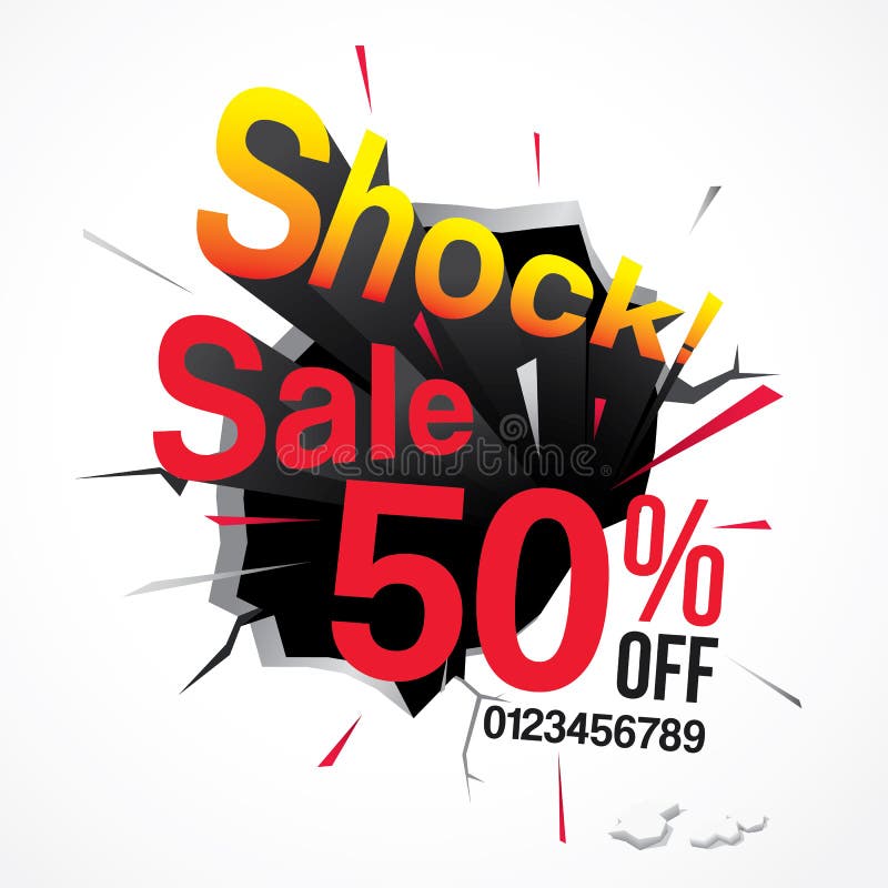 Shock sale stock vector. Illustration of beauty, cosmetics - 62111058