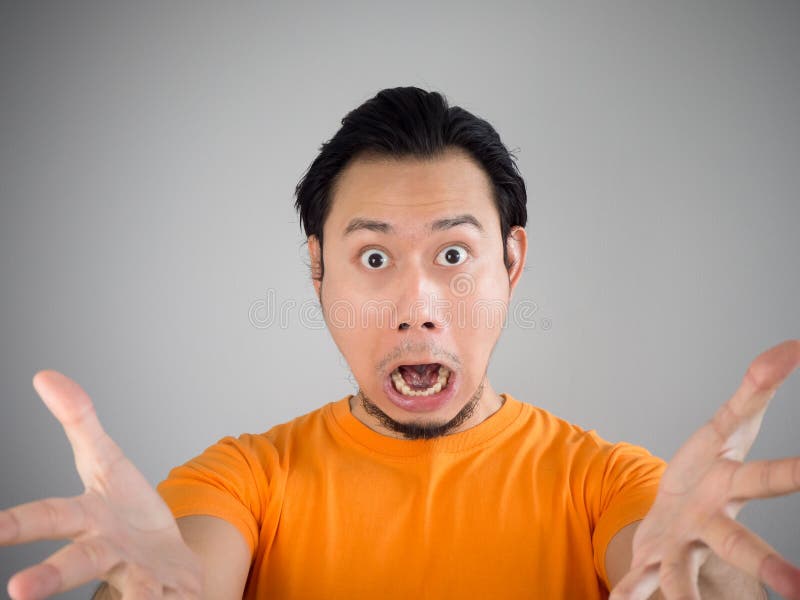 Shock and surprise face. stock photo. Image of head, astonishment ...