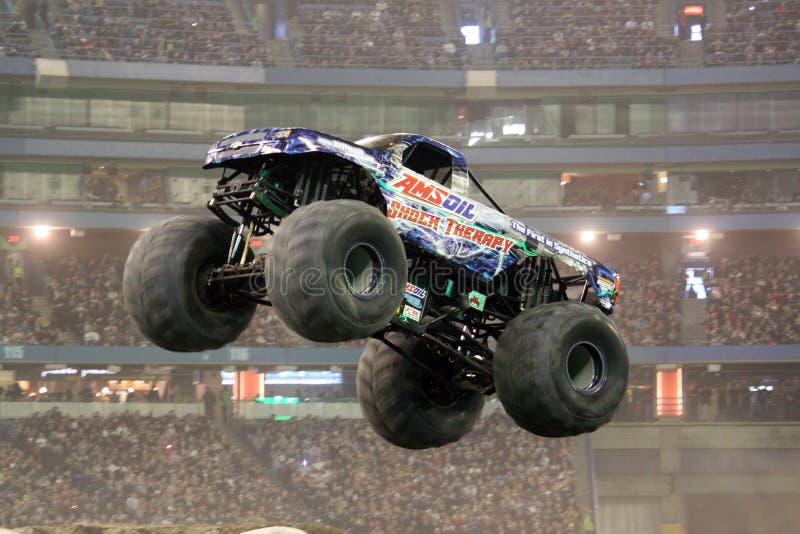 Shock Therapy Monster Jam 2011 Editorial Stock Photo - Image of jump ...