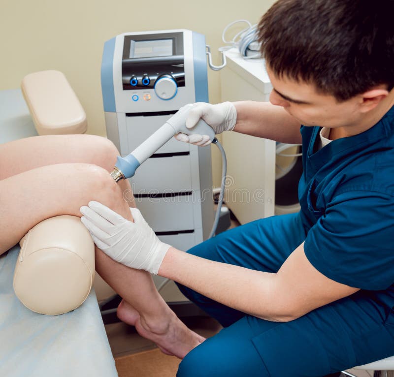 Shock Wave Therapy. the Magnetic Field, Rehabilitation Stock Image ...