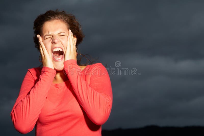 Shocked stock image. Image of female, look, brown, model - 10469987