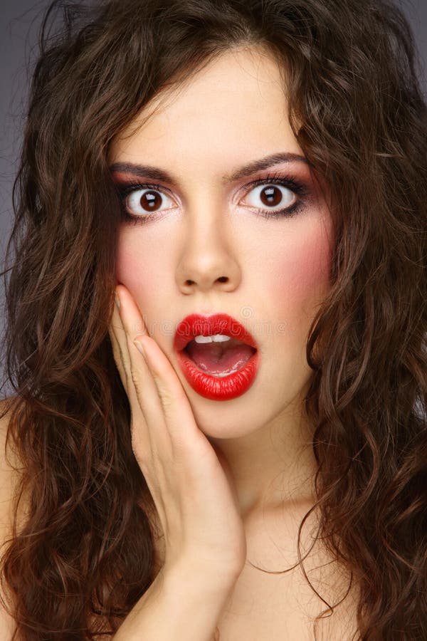 Shocked stock photo. Image of reaction, care, model, femininity - 13179300