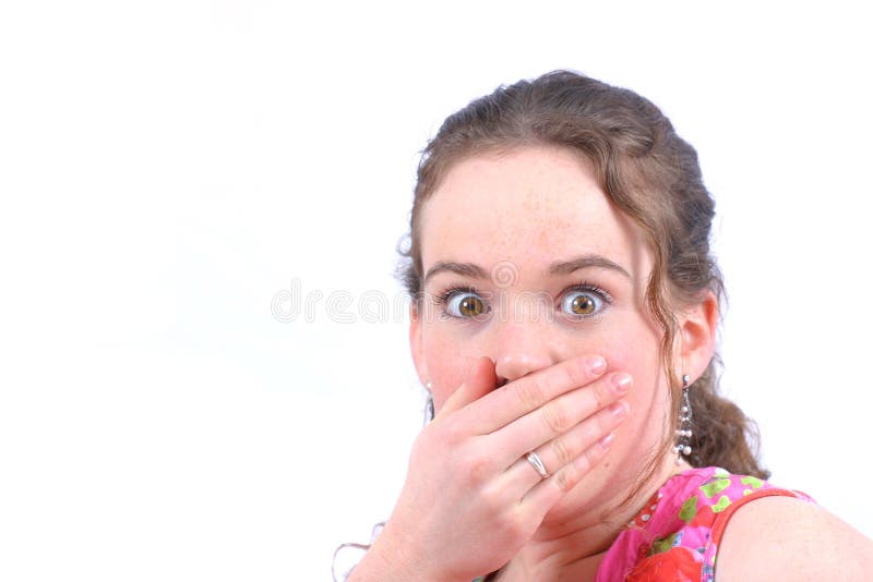 Shocked stock image. Image of isolated, shiny, young, people - 336401