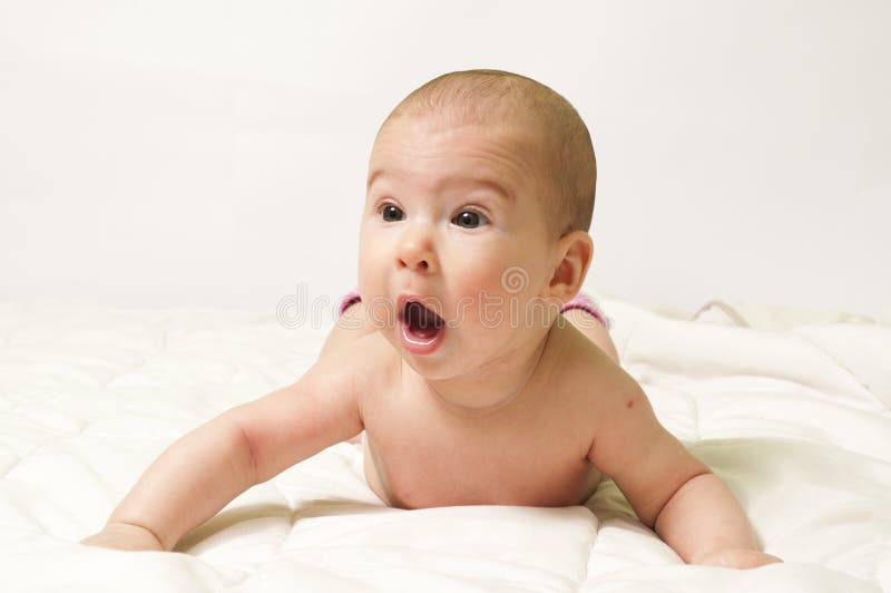 Shocked baby stock photo. Image of childcare, beautiful - 28678266