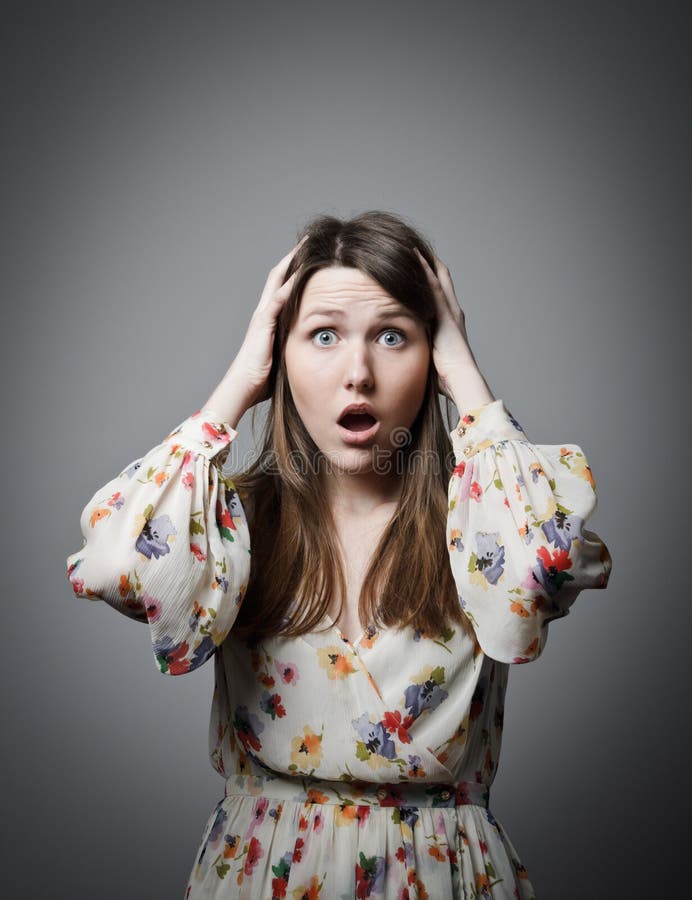 Shocked stock photo. Image of afraid, emotional, caucasian - 69678256
