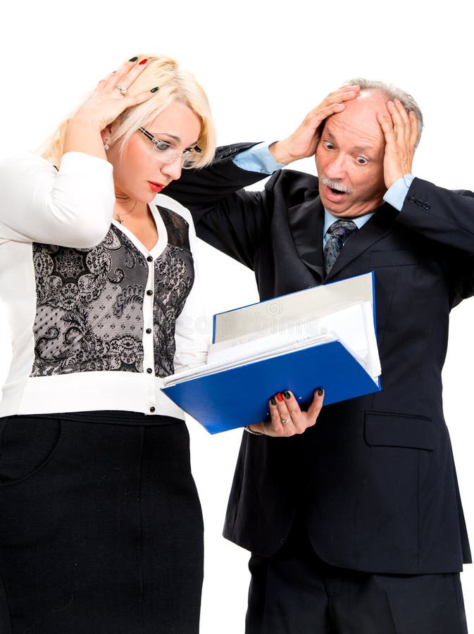 Shocked business people stock photo. Image of female - 35230622