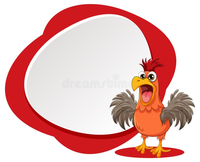 Shocked Chicken Cartoon Illustration Stock Vector - Illustration of ...