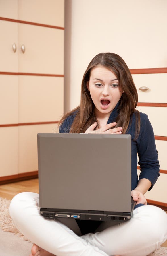 Shocked girl stock image. Image of beautiful, caucasian - 14393109
