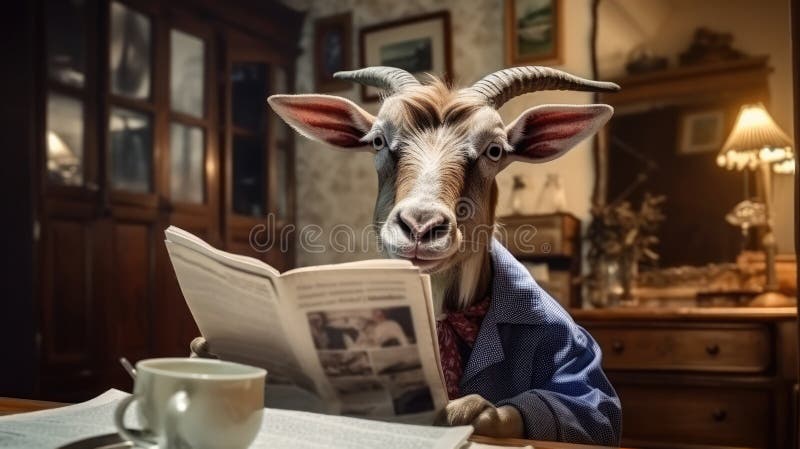 Goat Reading Art Stock Photos - Free & Royalty-Free Stock Photos from ...