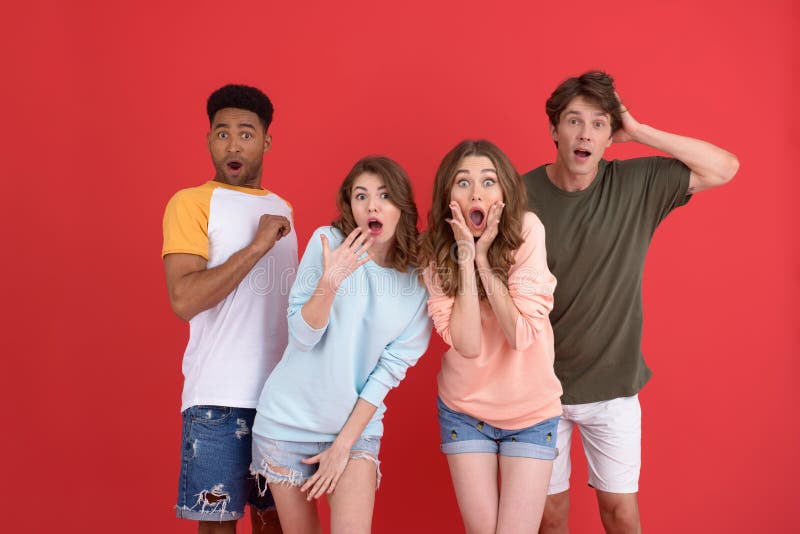 Shocked Group Of People