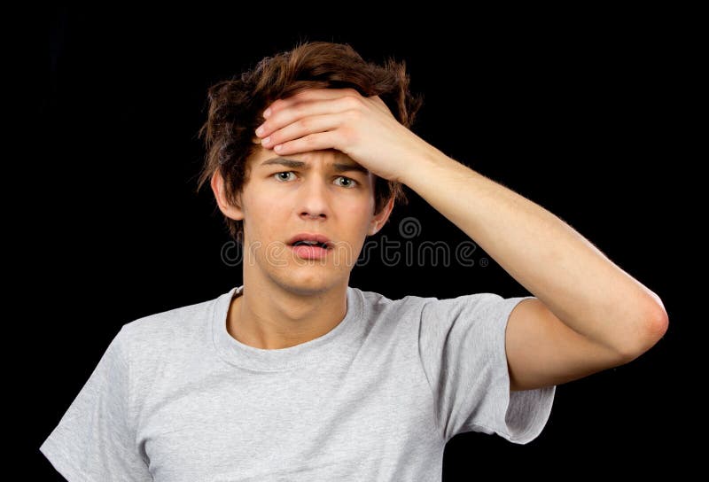 Shocked guy stock image. Image of gesture, isolated, emotions - 27999147