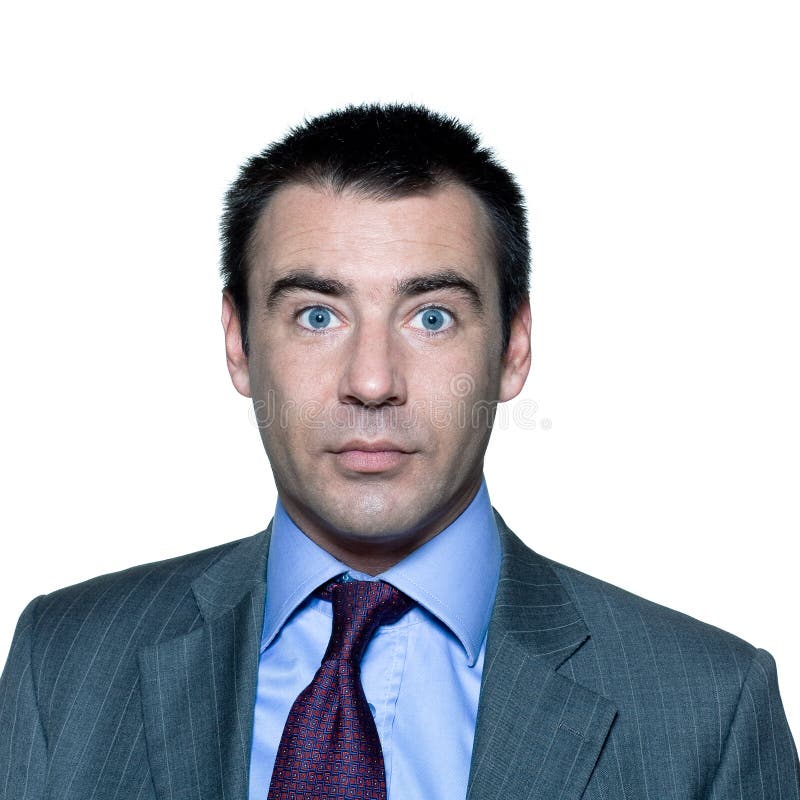 Shocked Handsome Man Wide Open Eyes Stock Image - Image of astound ...
