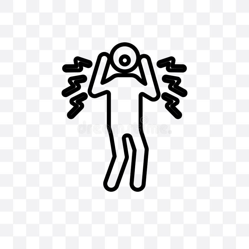 Linear Shocked Human Icon from Feelings Outline Collection. Thin Line ...