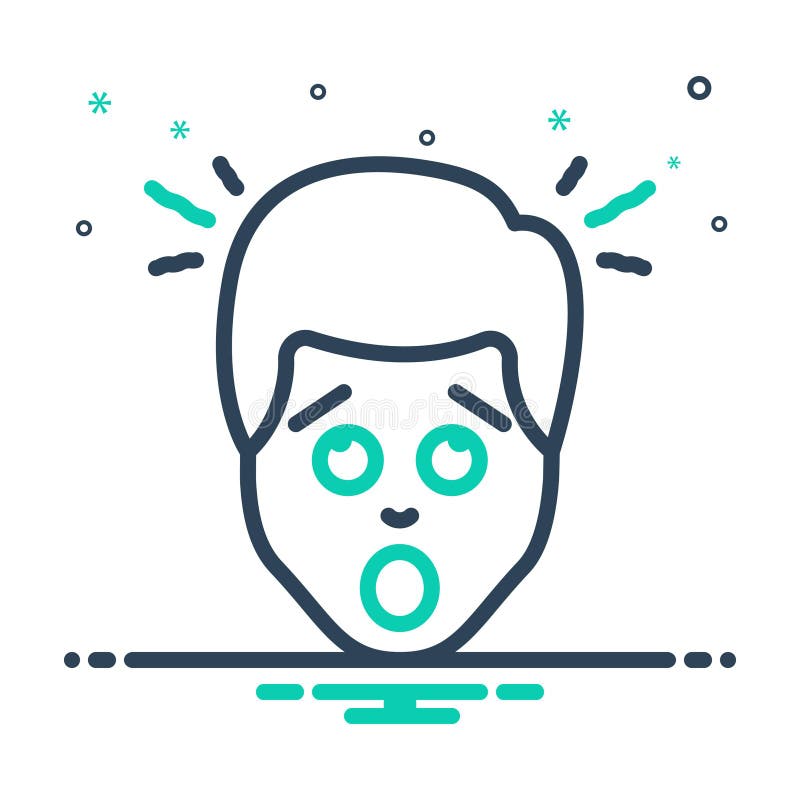 Mix Icon for Shocked, Stunned and Appalled Stock Vector - Illustration ...