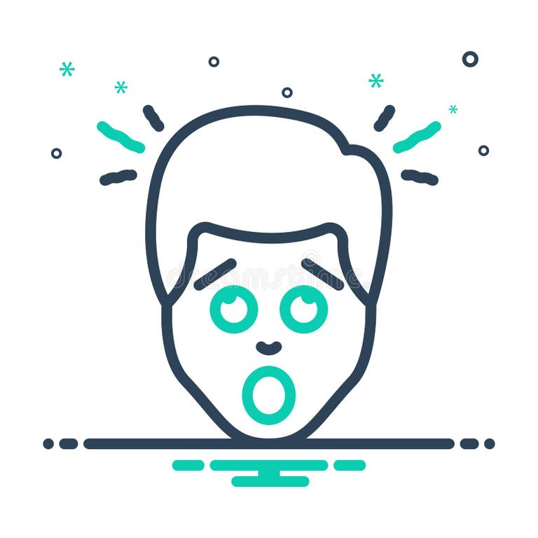 Mix Icon for Shocked, Stunned and Appalled Stock Vector - Illustration ...