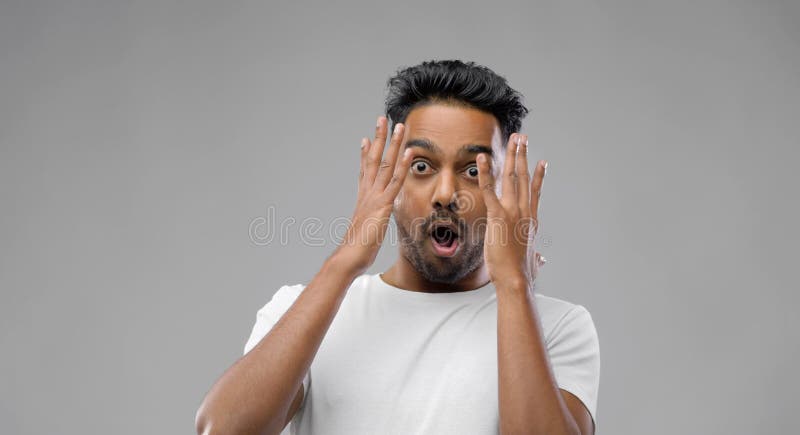 303 Indian Man Looking Scared Shocked Stock Photos - Free & Royalty ...