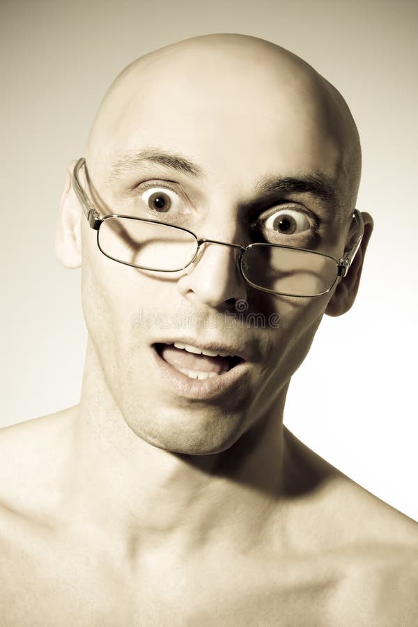 Shocked man stock photo. Image of gasp, nervous, afraid - 13949598