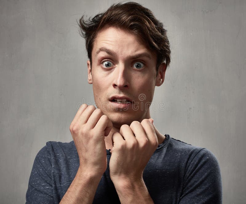 Shocked Man Face stock image. Image of shirt, shocking - 8834883
