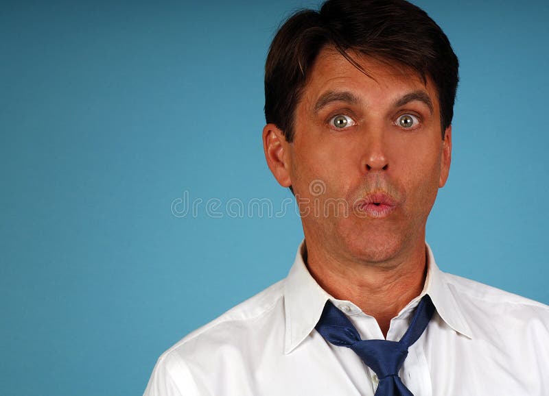 Shocked Salesman stock image. Image of smiling, smile - 1699929