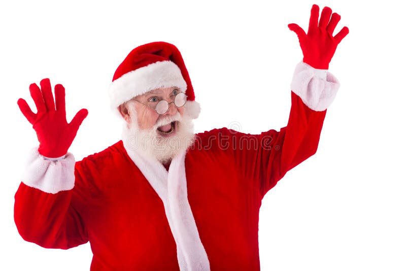 Shocked Santa stock image. Image of emotion, occasion - 46422095