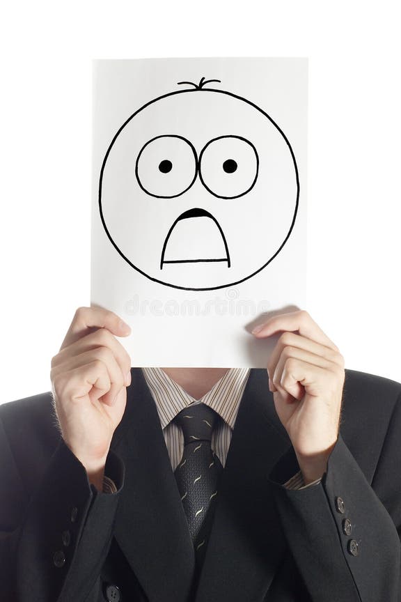 Shocked smile stock photo. Image of fearful, sheet, caricature - 8871230