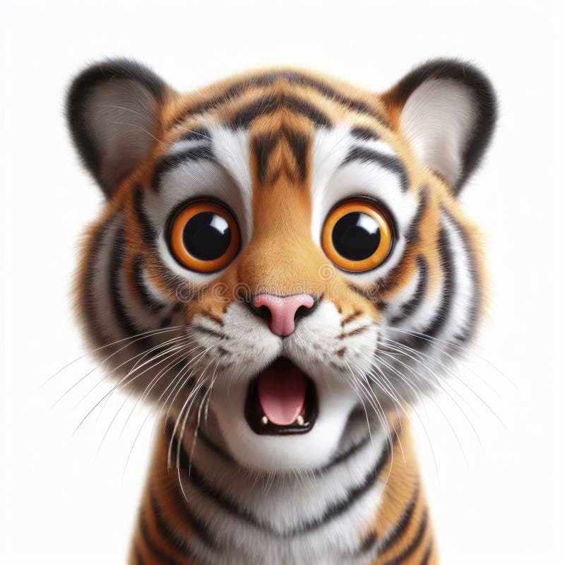 Shocked Tiger Stock Illustrations – 72 Shocked Tiger Stock ...
