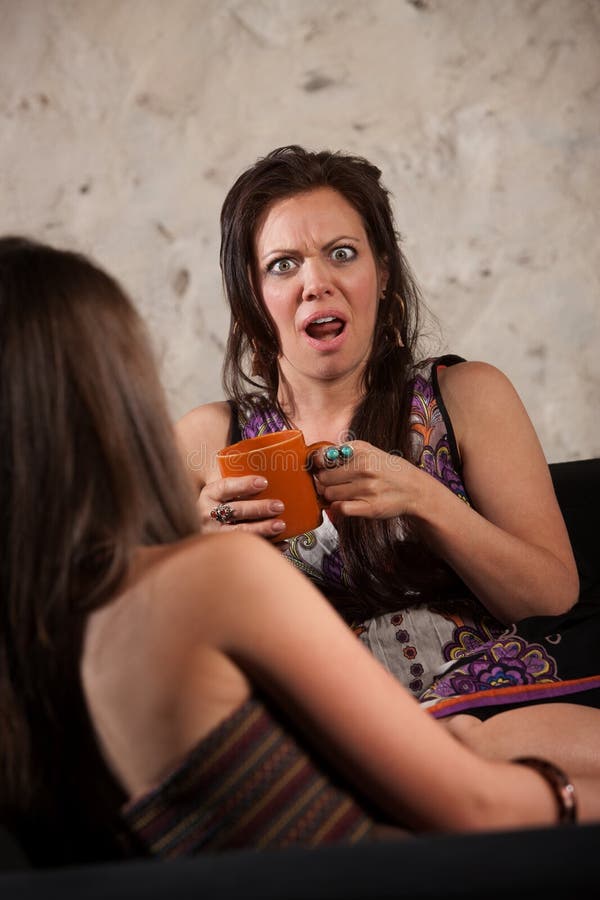 Shocked Woman with Friend stock photo. Image of angry - 26894234