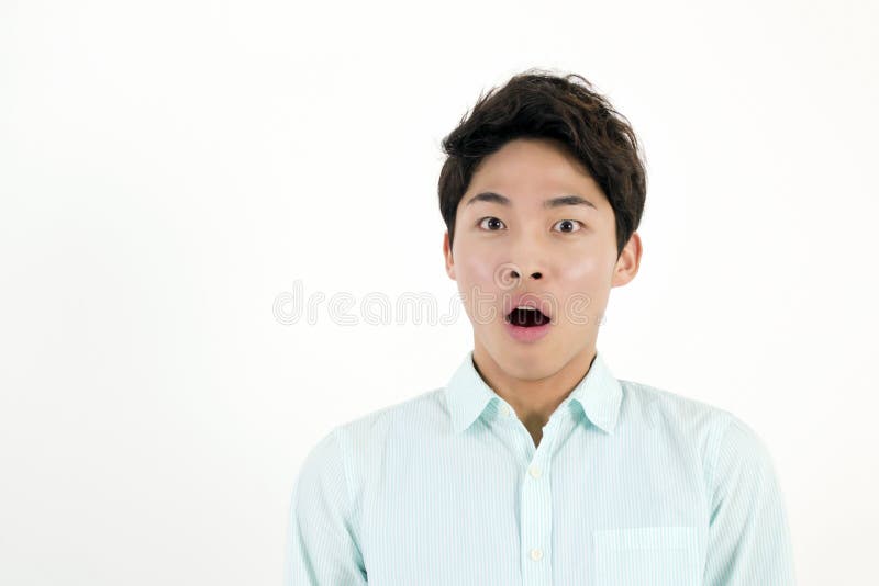 Shocking stock image. Image of asian, emotions, blue - 51061957