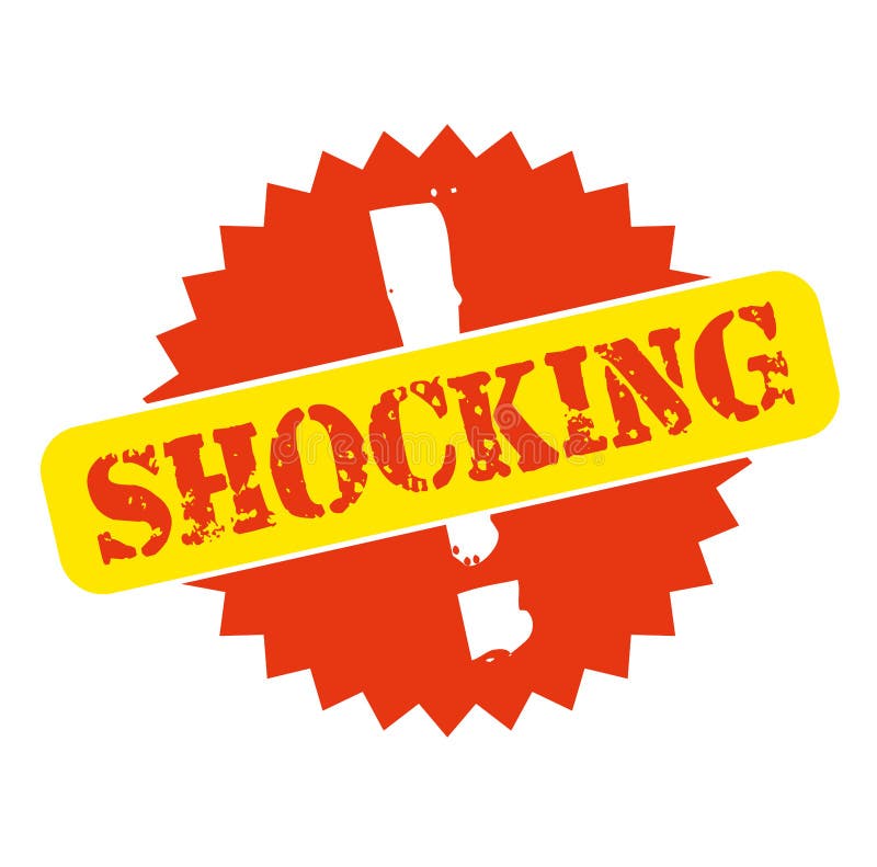 Shocking Sign on White Background Stock Vector - Illustration of stress ...