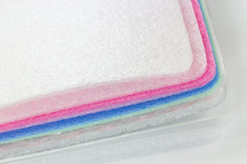 Shockproof Material Multi Type of Polyethelene Foam Stock Image - Image ...