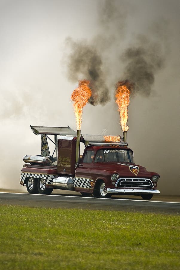 Super Shockwave Twin Jet Engine Truck. Editorial Stock Image - Image of ...