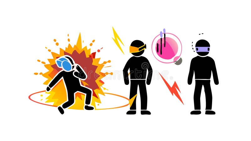 Shockwave Impact, Digital Damage and Force, Vector Design Generative AI ...