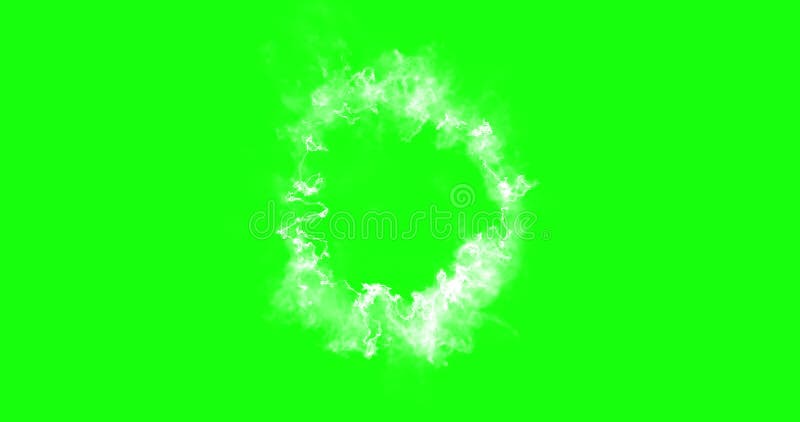 Shockwave Particles Visual Effects Element. Isolated on Green Screen ...