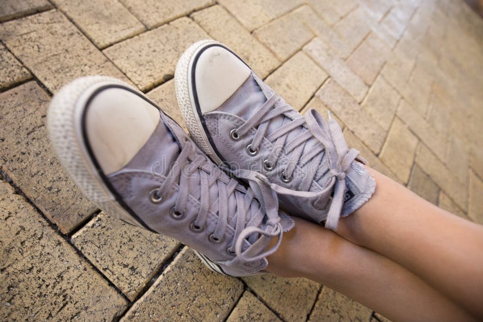 Shoe stock photo. Image of shoe, tiles, blur, floor - 74369886