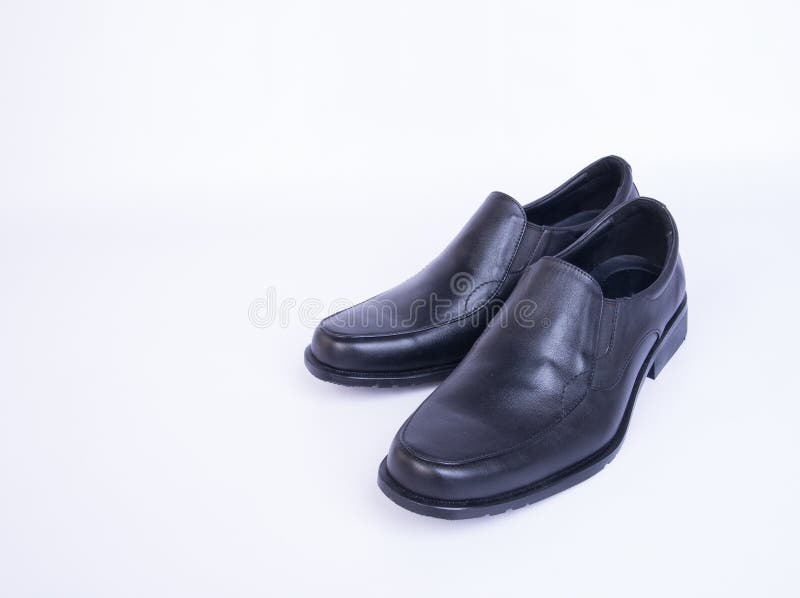 Shoe or Black Color Men S Shoes on a Background. Stock Image - Image of ...