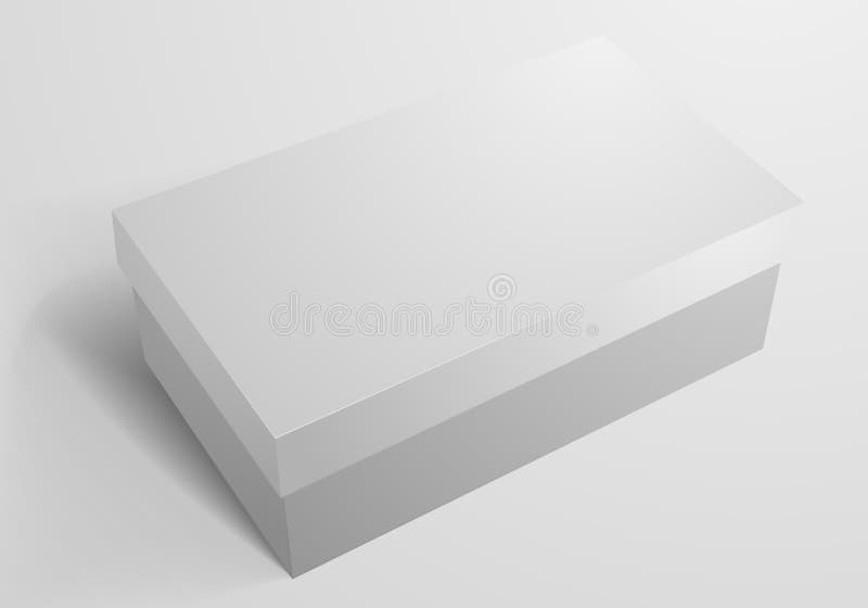 Shoe Box Packaging Template Stock Illustration - Illustration of retail ...