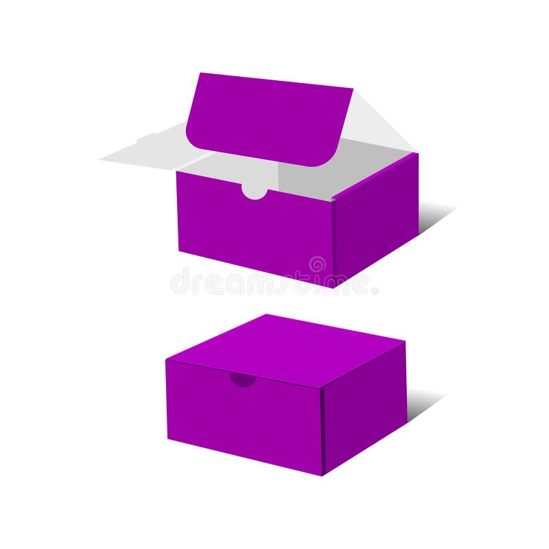 Shoe Box Template, with 3D 8x6x4 Inch, Vector File Stock Vector ...